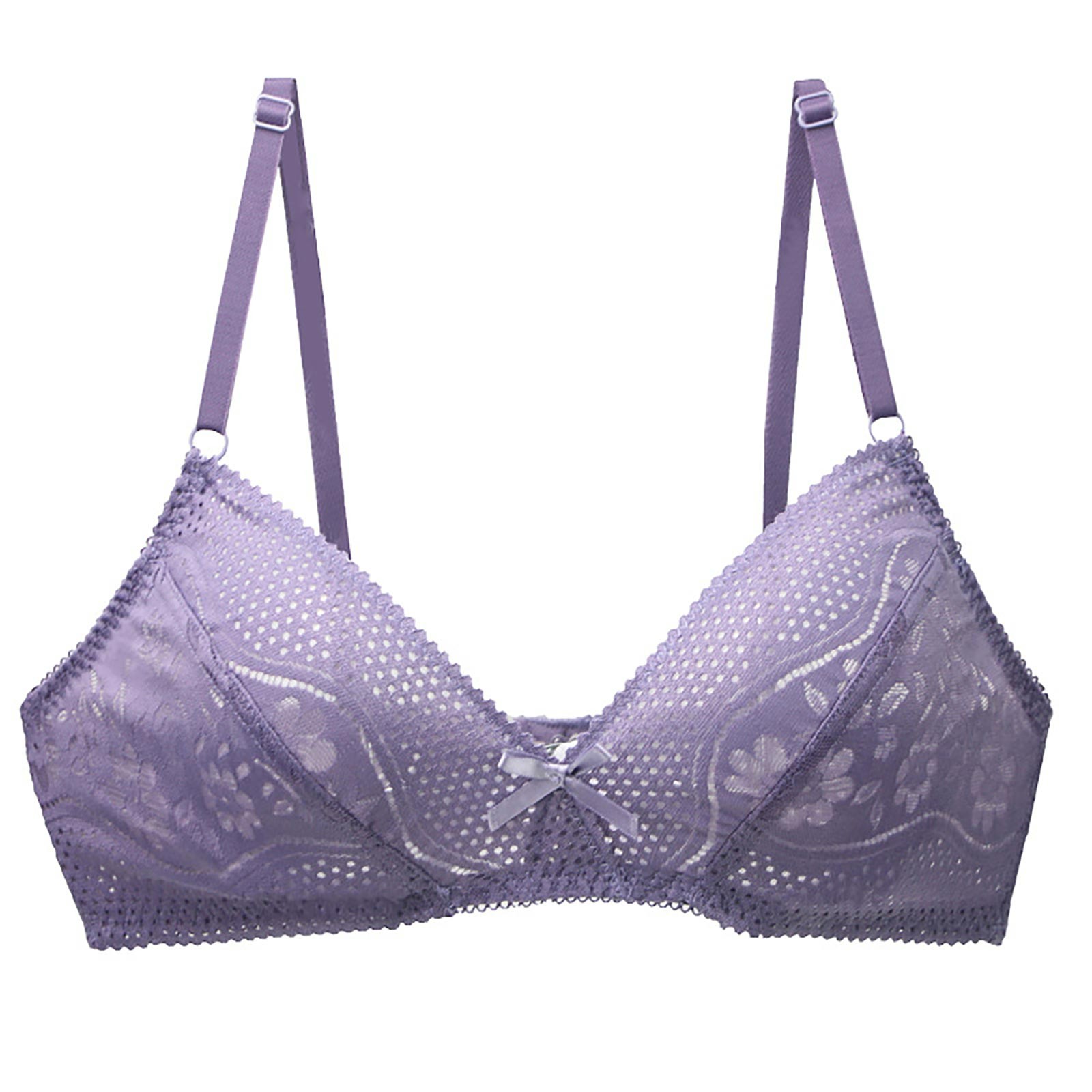 SMihono Deals Women's Ultra Thin Underwire Bra Minimizer Lace Bra Unlined Unpadded Plus Size Bra ...